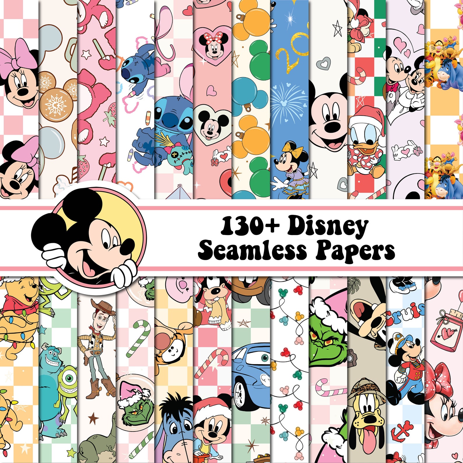 Disney digital paper - Etsy