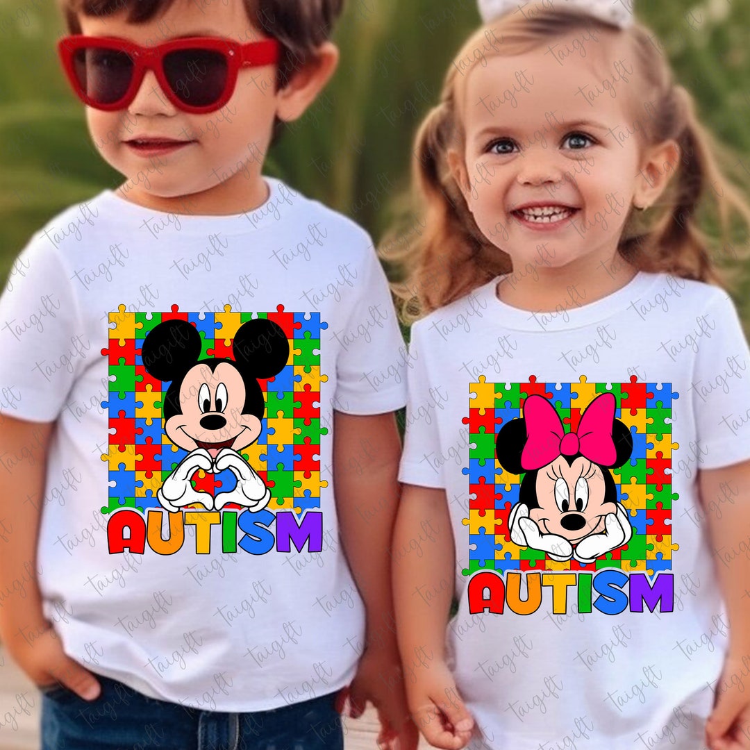Mouse Autism, Puzzle Piece Svg, Autism Awareness Svg, Mouse and Friends ...