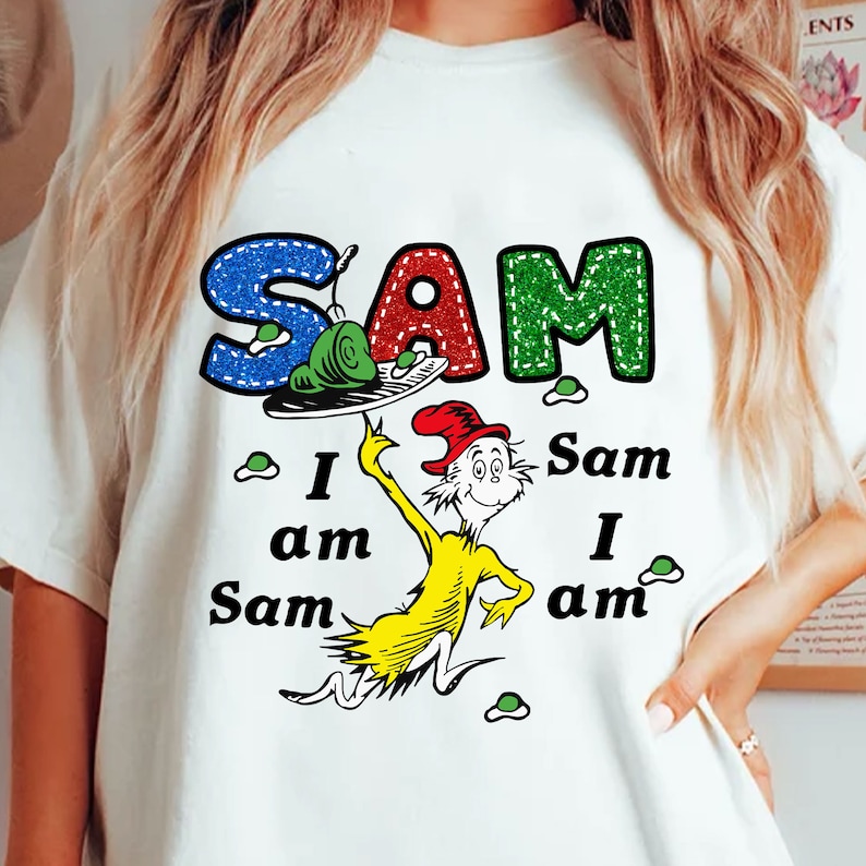Sam I Am Green Eggs and Ham Png, Dr. Seuss Png, Cat in the Hat Png ...