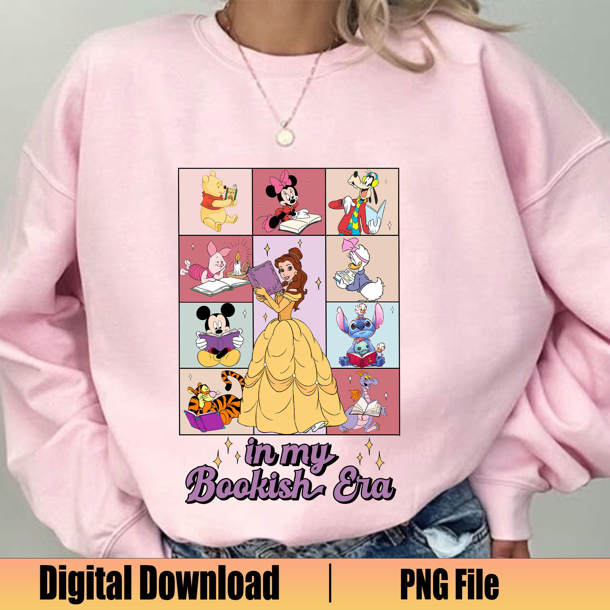 In My Bookish Era Png, Characters Reading Png, Book Lover Png, Mouse ...