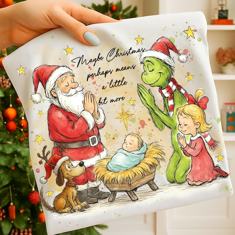 Grinch Jesus Santa - Etsy
