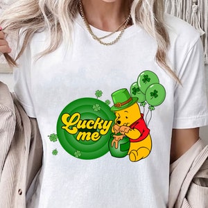 Lucky Me Pooh Bear Png, Happy St Patrick's Day, Winnie the Pooh St ...