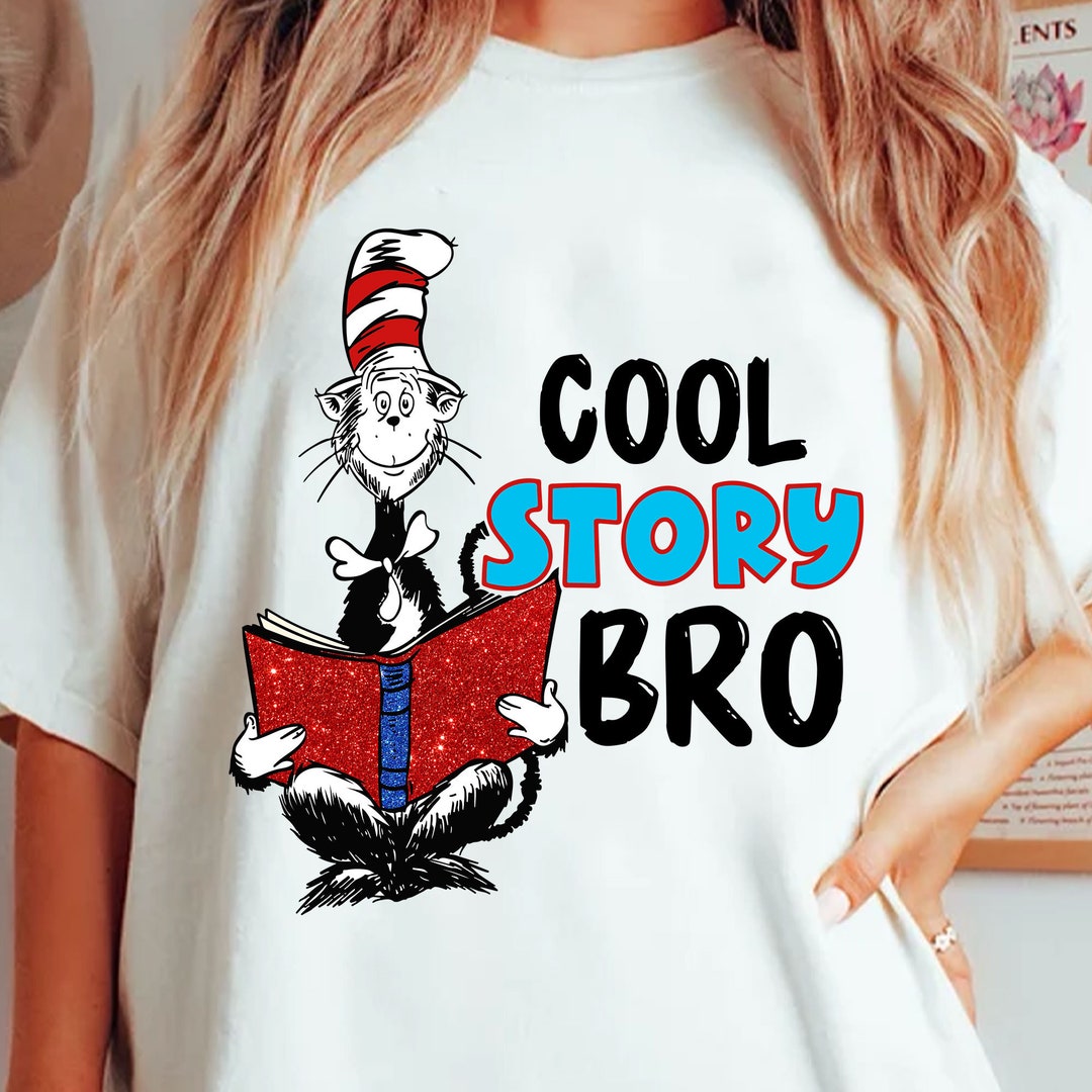 Cool Story Bro Png, Dr. Seuss Png, Cat in the Hat, Thing 1 Thing 2 Png ...