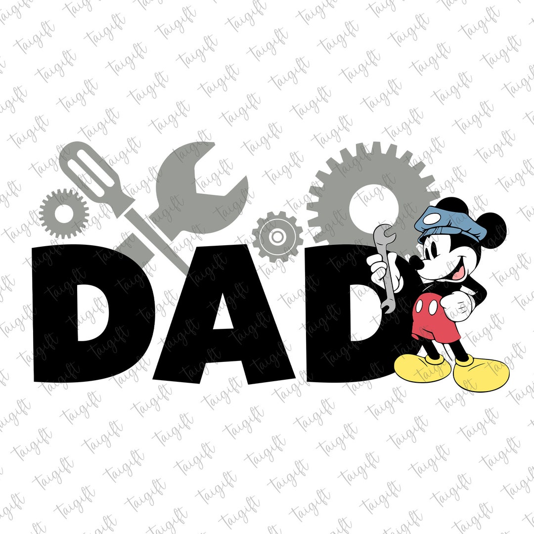 Mouse Dad Svg, Father's Day Svg, Mouse Head Svg, Magical Mouse Ears Dad ...