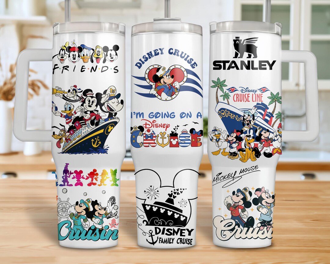 Dis-nei Vacation Family Trip Cartoon Tumbler, Mouse and Firend ...