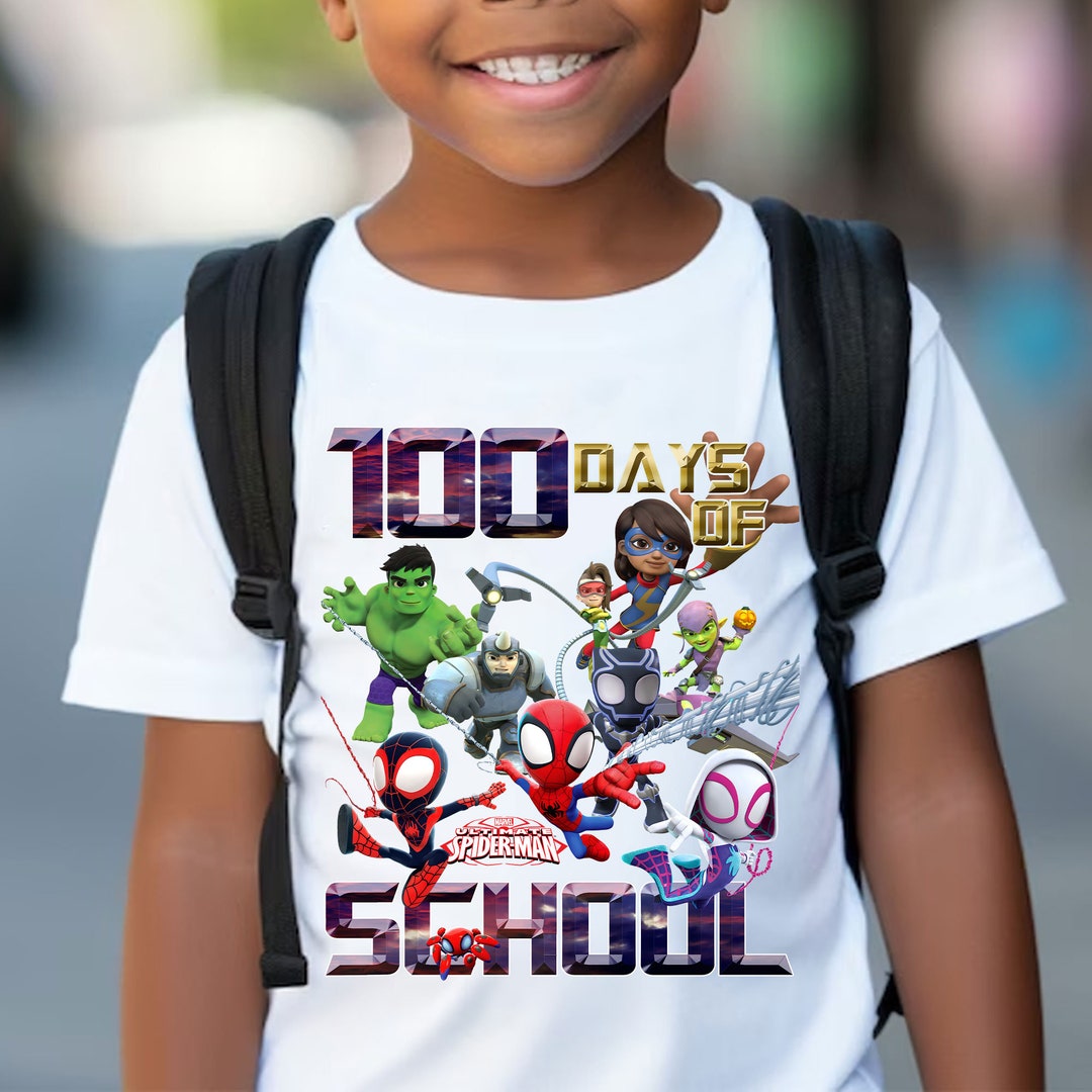 100 Super Days Png, Spiderman 100 Days of School Png, Spider Hero Png ...