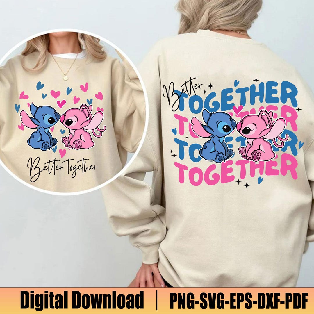 Happy Valentine's Day Svg, Better Together Svg, Cartoon Characters ...
