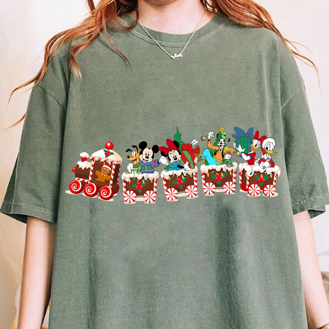 Christmas Mouse and Friends Gingerbread Train Png, Mouse Christmas Png ...