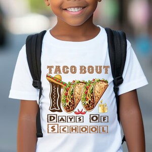 Taco Bout 100 Days of School Png, Taco Mexican Png, Mexican Teacher Png ...
