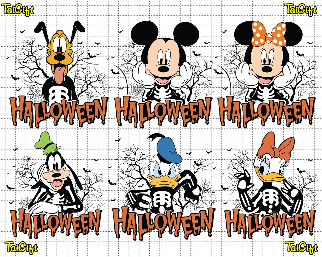 Skeleton Halloween Svg Bundle, Halloween Svg, Trick or Treat Svg ...
