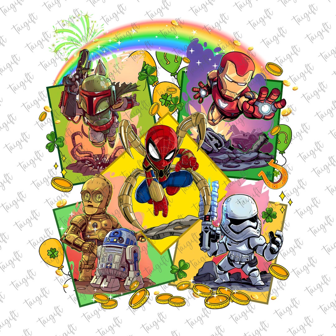 Spiderman Shamrock Png, Happy St Patrick's Day Png, Spider Hero Png ...