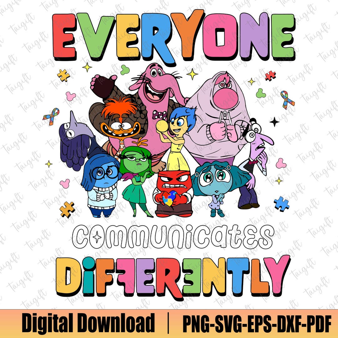 Everyone Communicates Differently Svg, Neurodiversity Awareness Svg ...