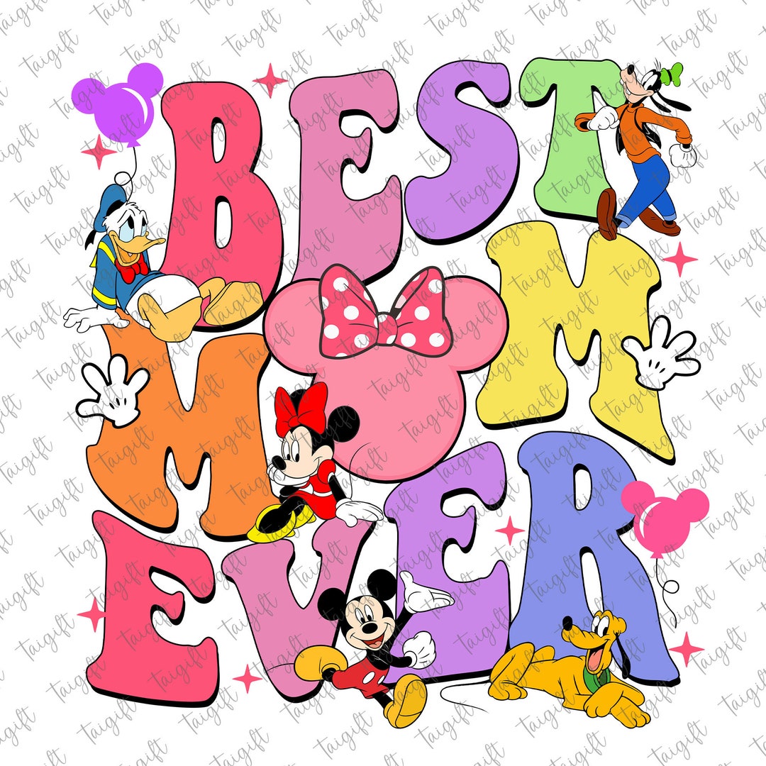 Best Mom Ever Mom Mouse Png, Mother's Day Png, Mama Mouse, Mouse and ...