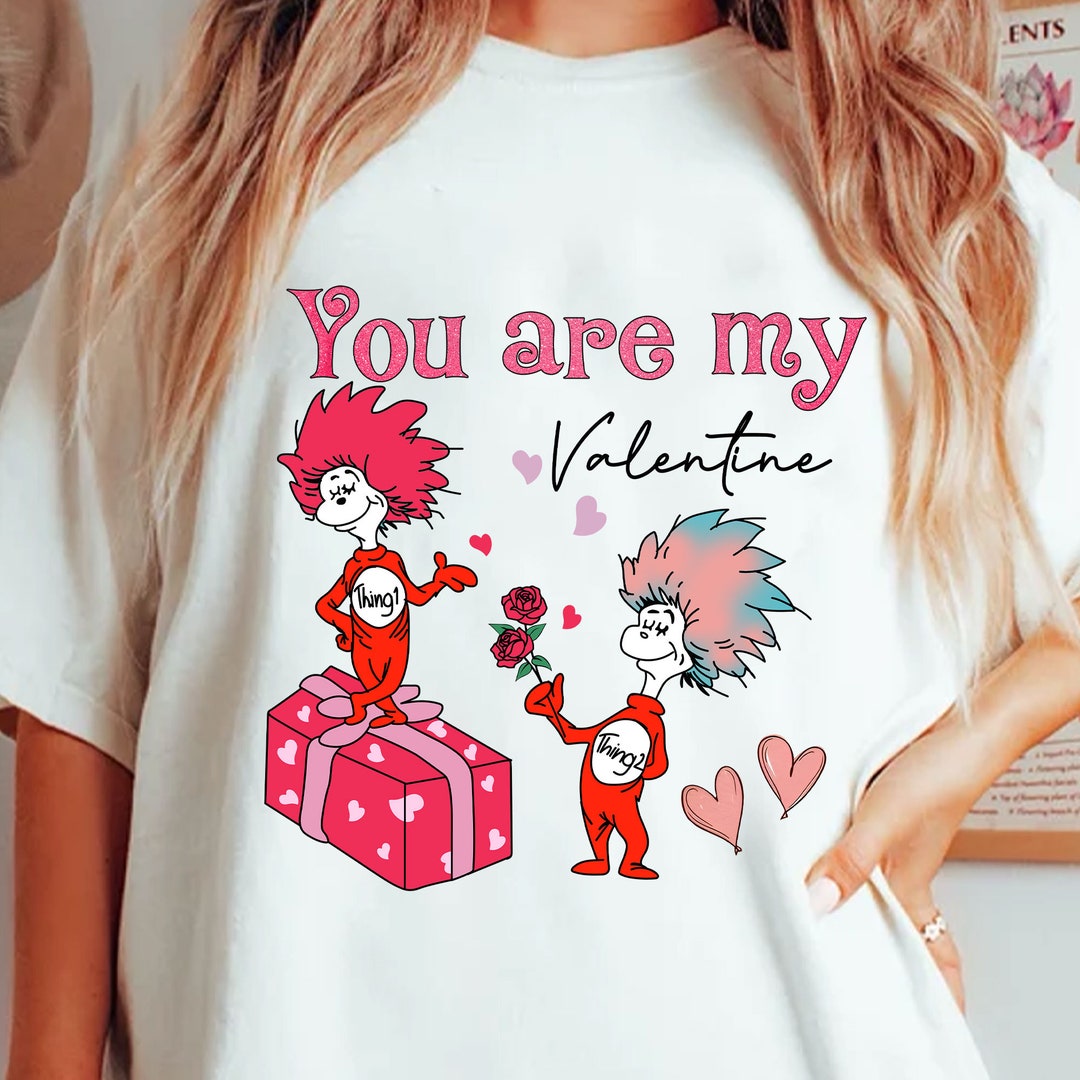 You Are My Valentine Png, Thing 1 Thing 2 Png, Dr.seuss Png, Valentine ...