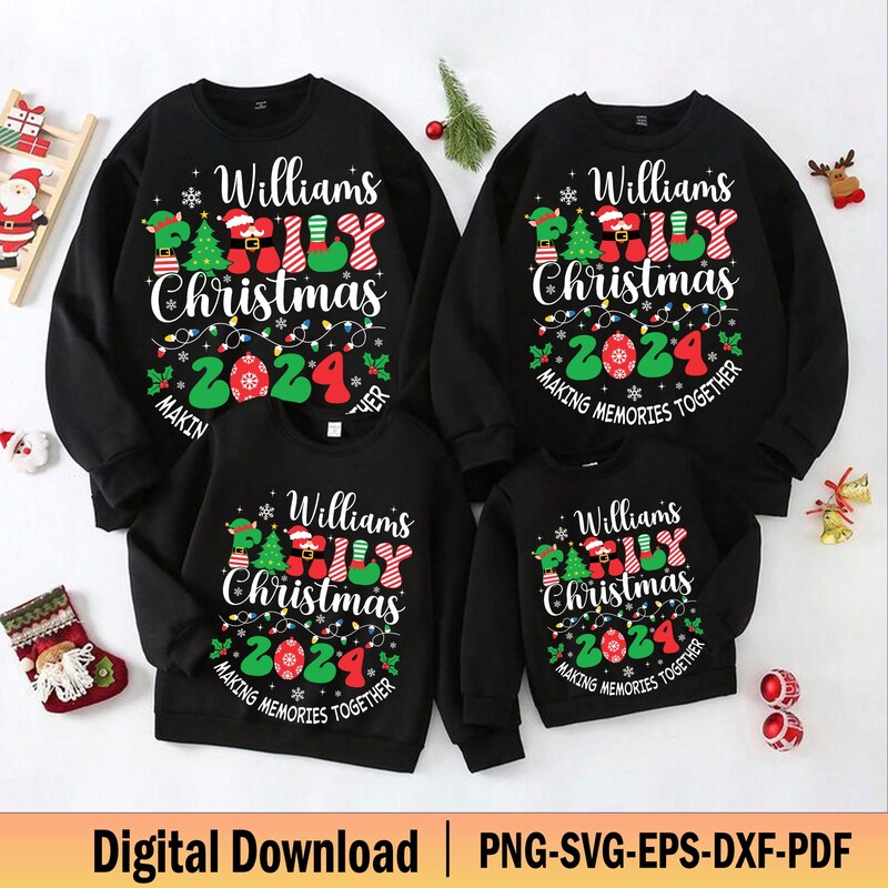 Family Christmas Svg - Etsy