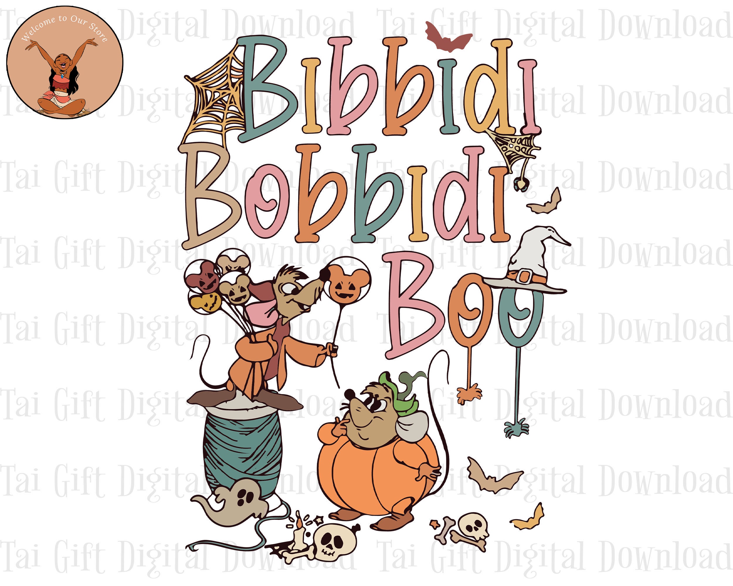 Retro Bibbidi Bobbidi Boo Halloween, Happy Halloween Svg, Mouse ...