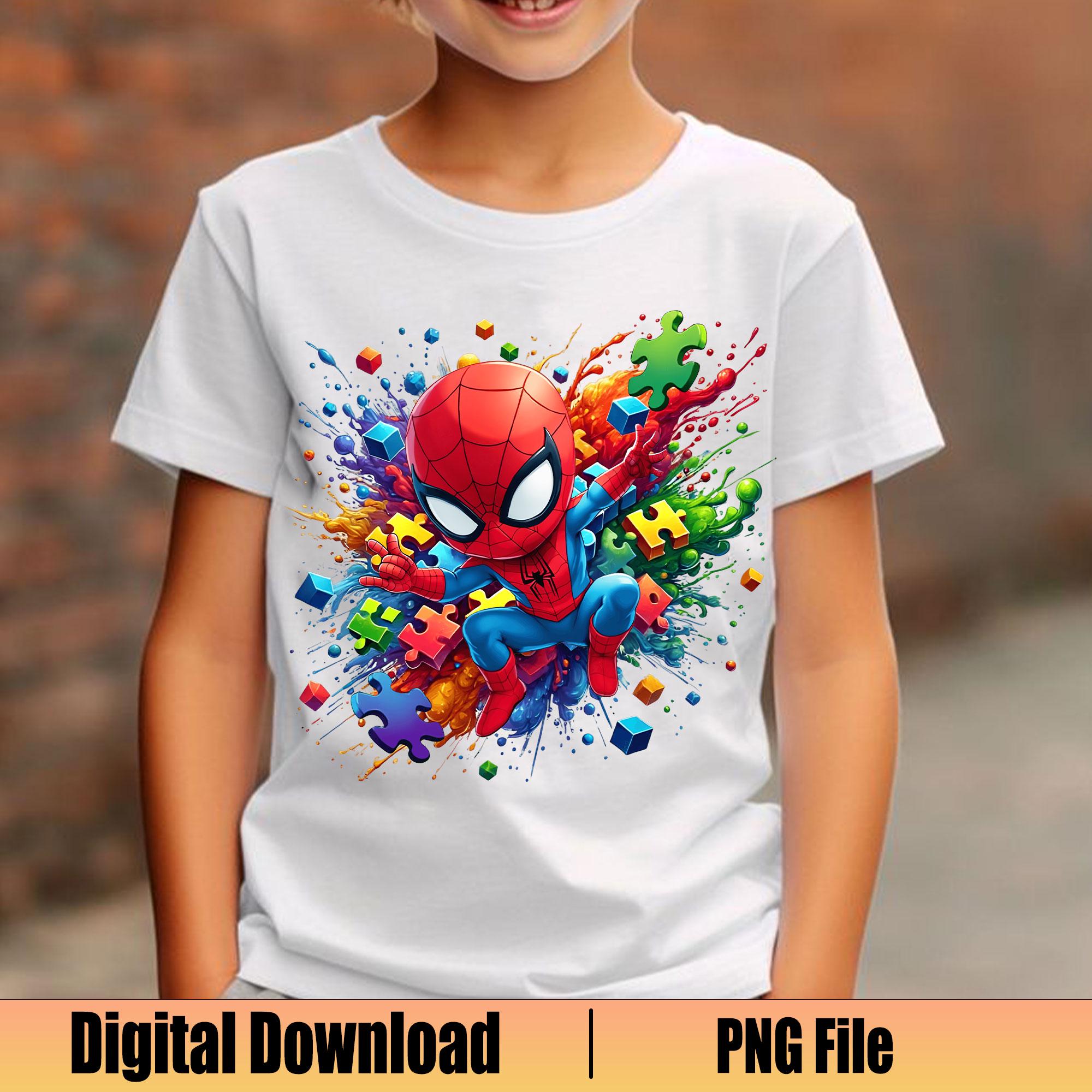 Superhero Autism Cartoon Png, Spider Autism Png, Autism Kid Png, Autism ...