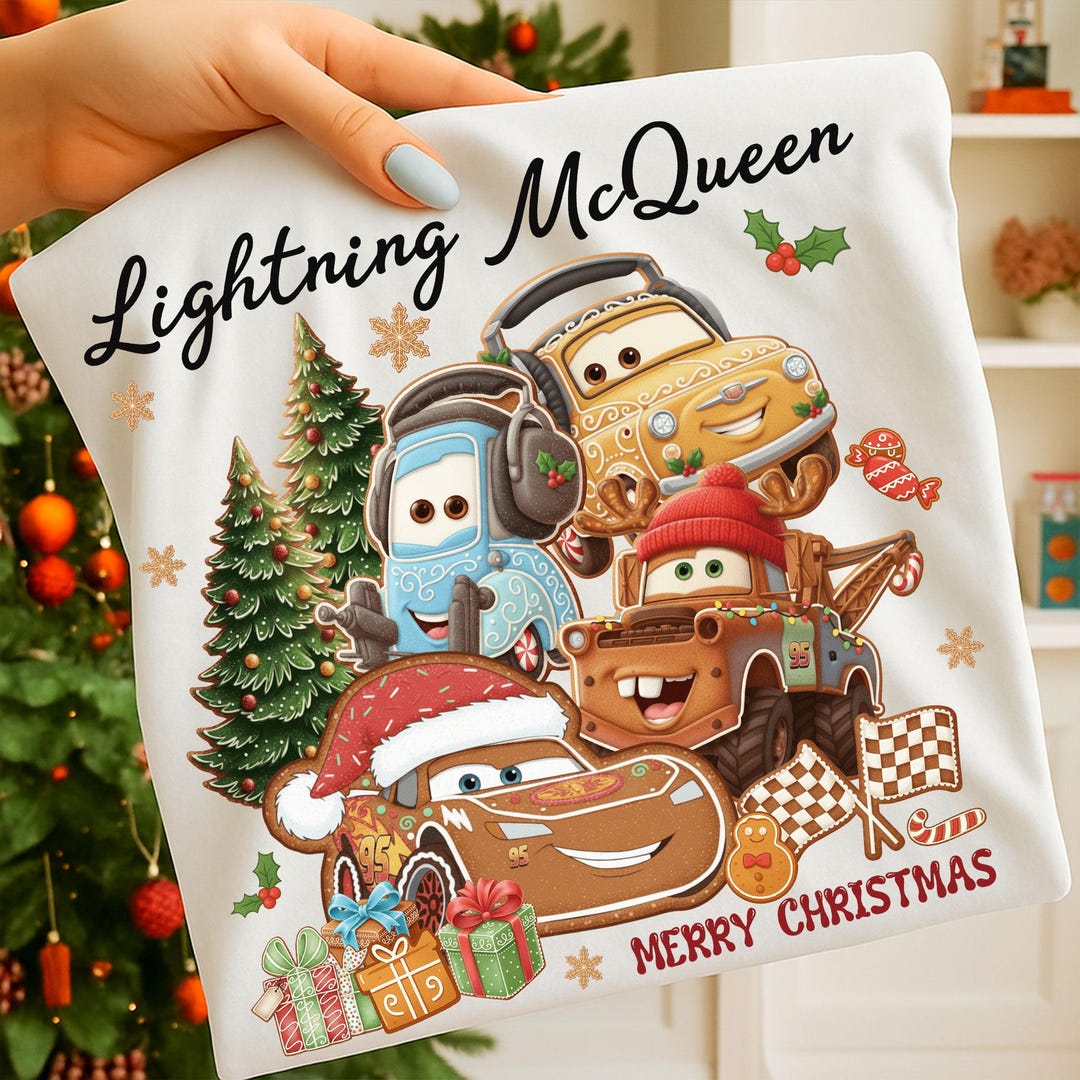Christmas Cars PNG: Gingerbread Racer Sublimation, Lightning Car Png ...