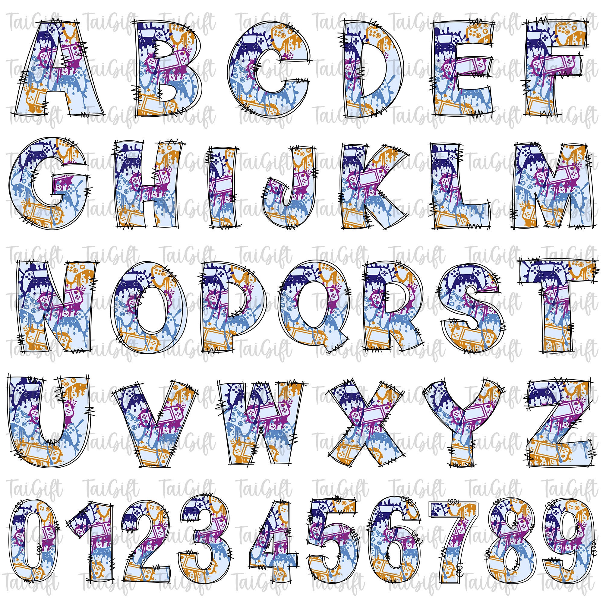 Gamer Alphabet PNG, Gamming Boy Controller Png, Gamer Letters Png ...