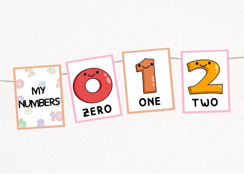 My Numbers Counting Flash Cards, 0-10 Counting Cards, Toddler Preschool ...