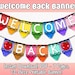 Printable Welcome Back Banner, Crayon Theme, Colorful, Back to School ...