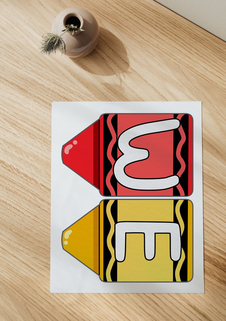 Printable Welcome Back Banner, Crayon Theme, Colorful, Back to School ...