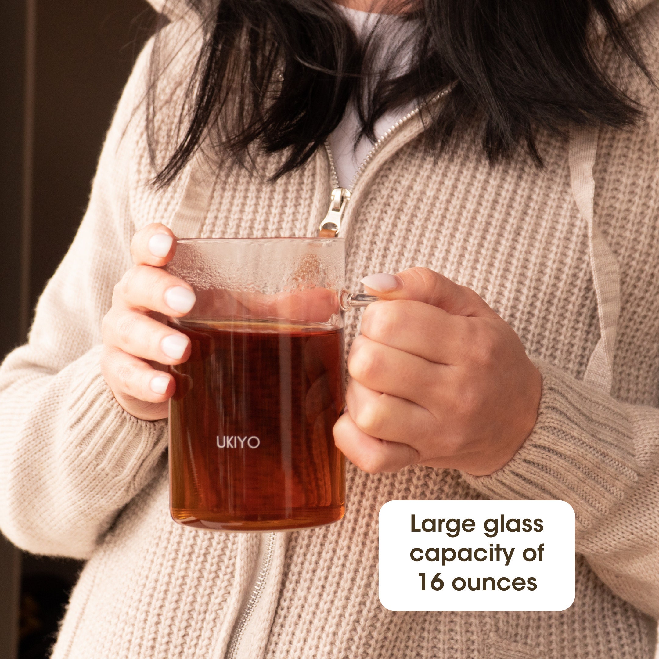 Ukiyo Wood Glass & Stainless Steel Tea Infuser - Etsy