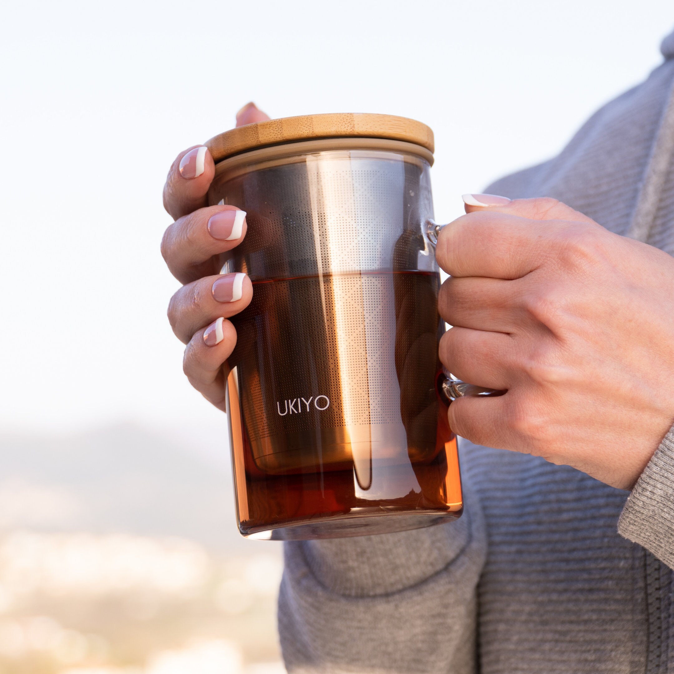 Ukiyo Wood - Glass & Stainless Steel Tea Infuser - Etsy