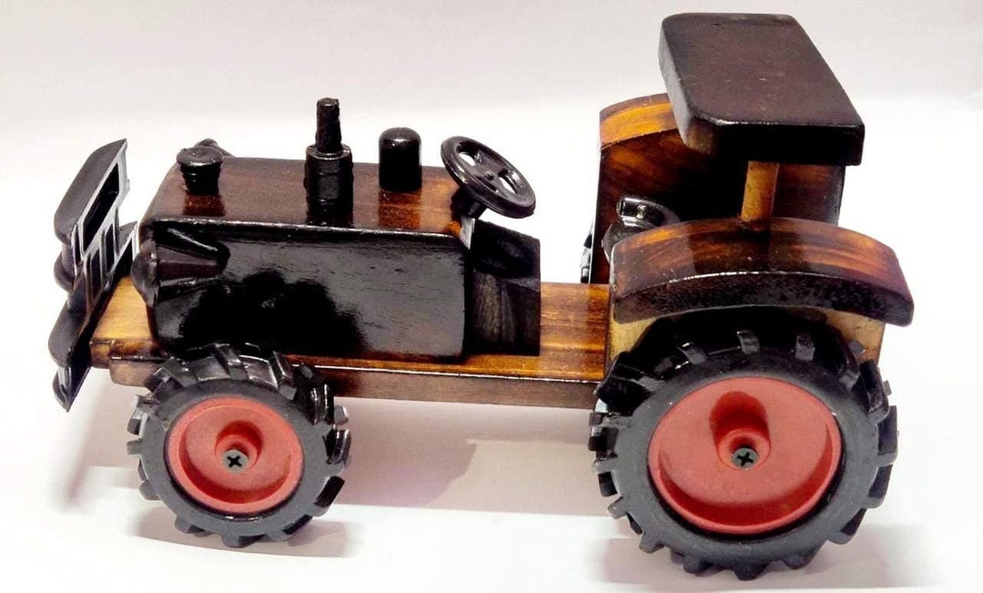 Wooden Tractor Vehicle Toy for Kids Natural Wood-multi Color - Etsy