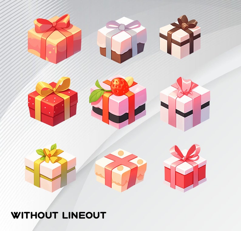 Pack of Gifts Throwable Asset - 9 Pcs | Transparent | Christmas ...