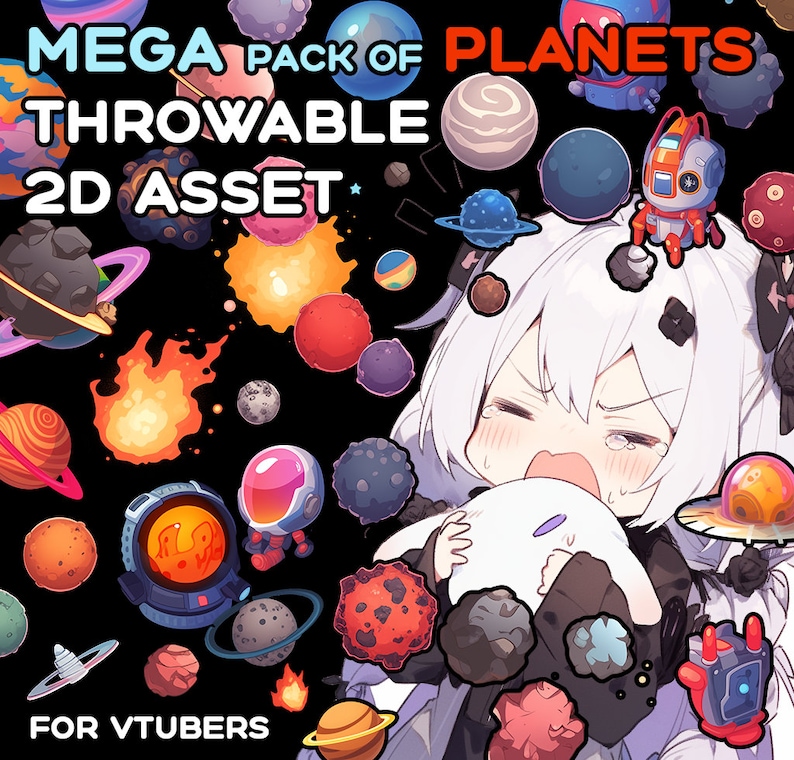 MEGA Pack of Planets Throwable Asset 44 Pcs Transparent Cool Digital Assets Digital Download ...