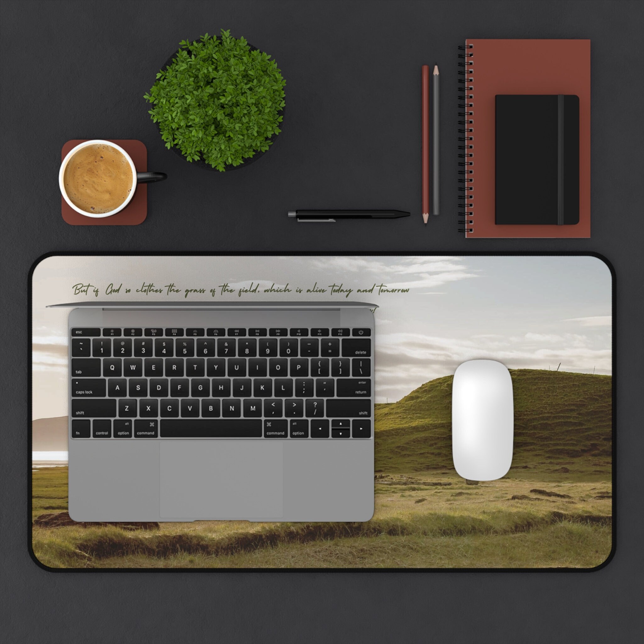 Christian Scripture Desk Mat Aesthetic Bible Verse Desk Protector Gift ...