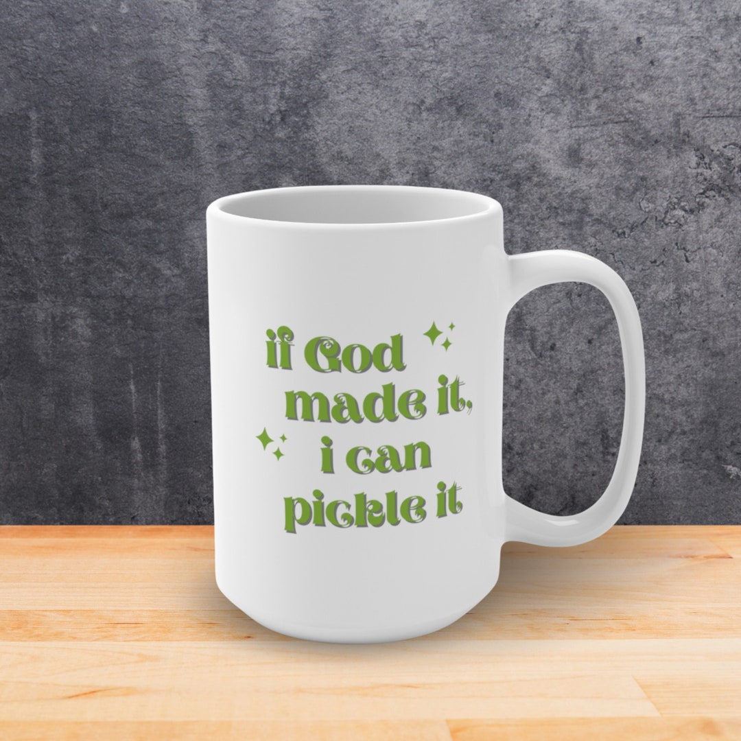 Christian Mug With Pickle Coffee Cup With Handle for Gardener Gift for ...