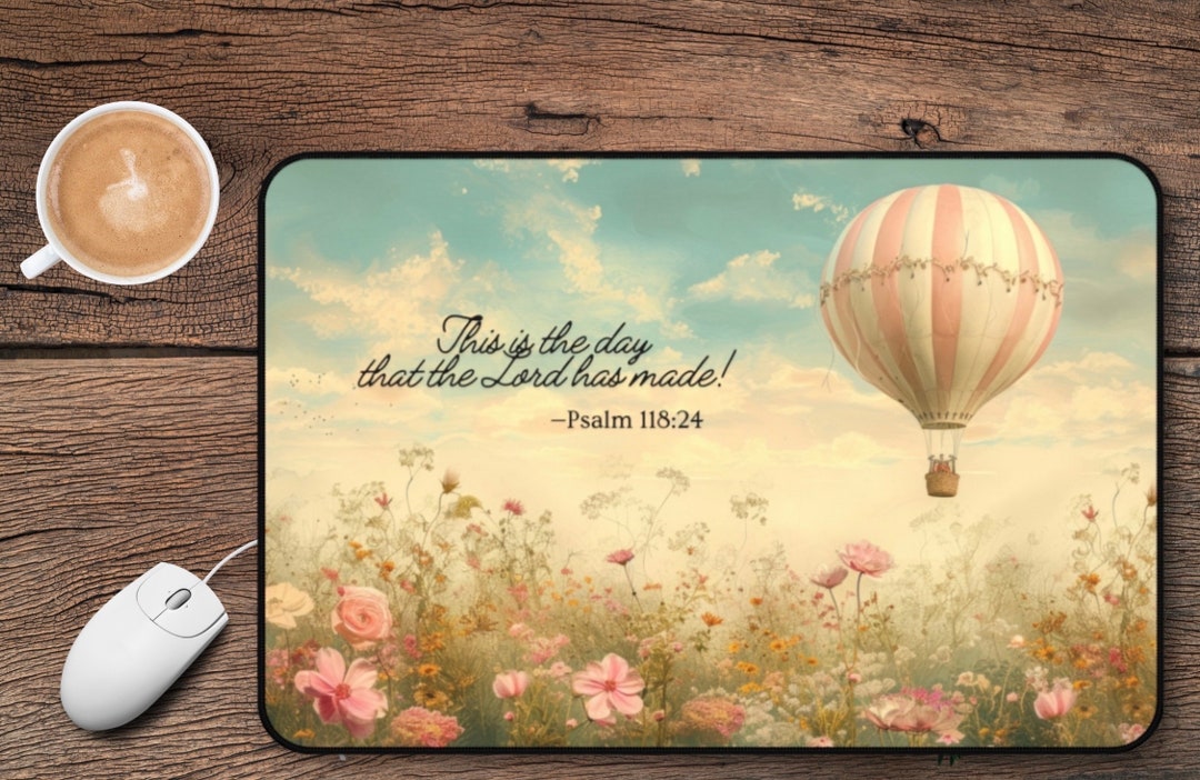 Christian Scripture Desk Mat Bible Verse Aesthetic Desk Protector Psalm ...