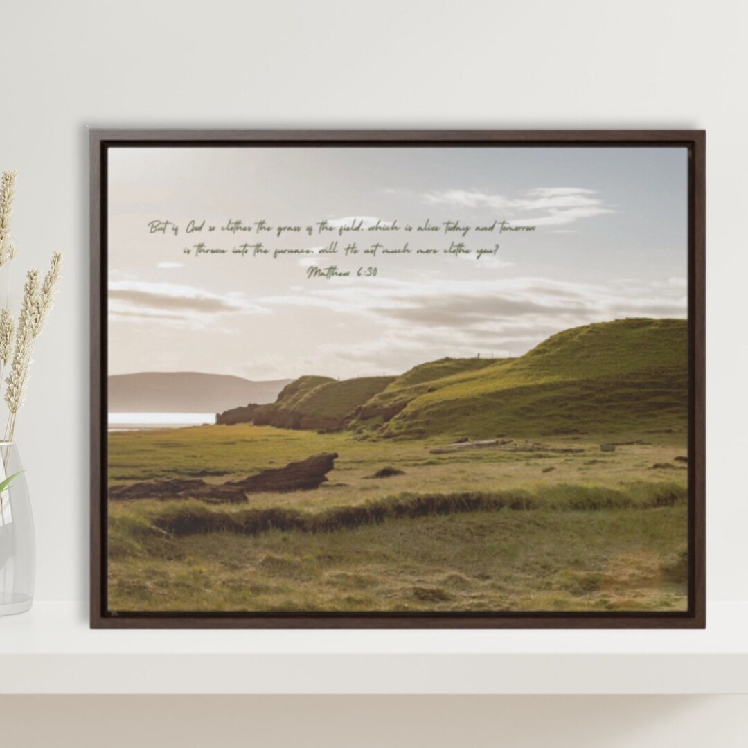 Framed Scripture Wall Art for Living Room Bible Verse Art Gift for Her ...