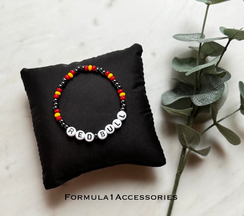 Red Bull Racing Formula One Bracelet F1 Beaded Bracelet Friendship ...