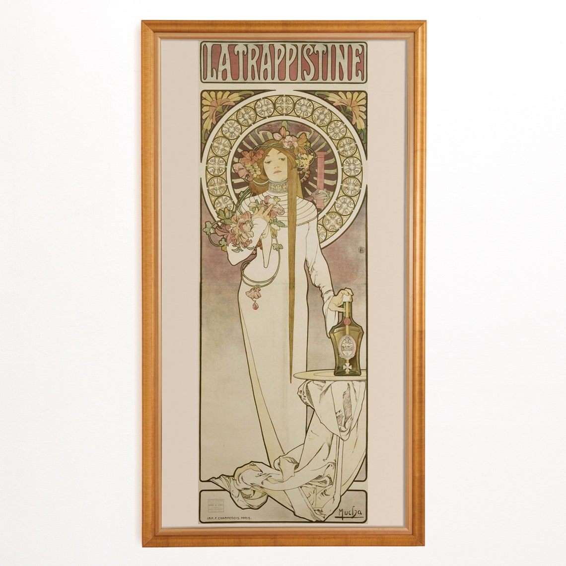 Art Nouveau Advertising Poster La Trappistine Alphonse Mucha - Etsy