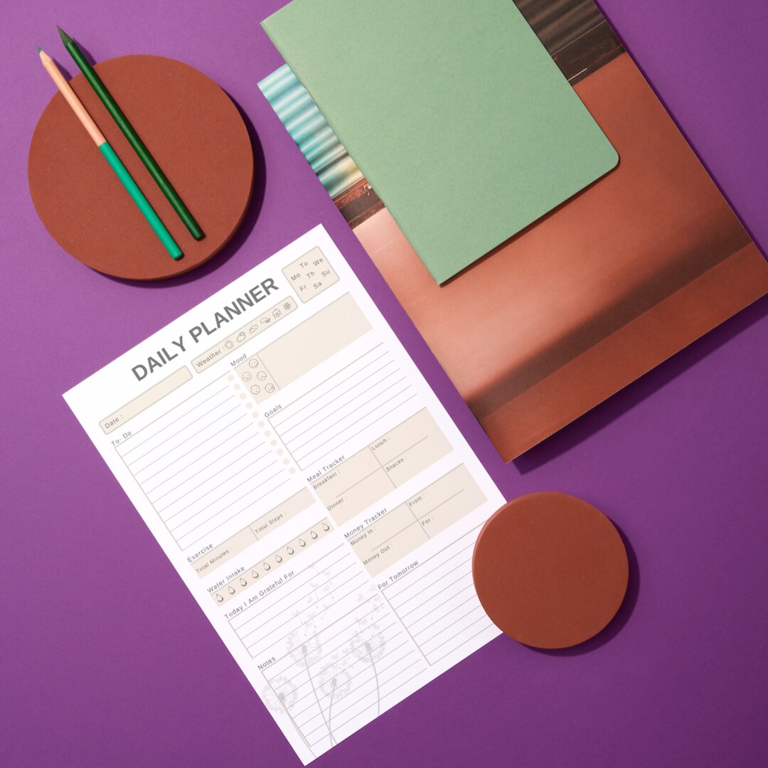 Printable Planners Good Notes Planners Work Day Insert Blank Template ...