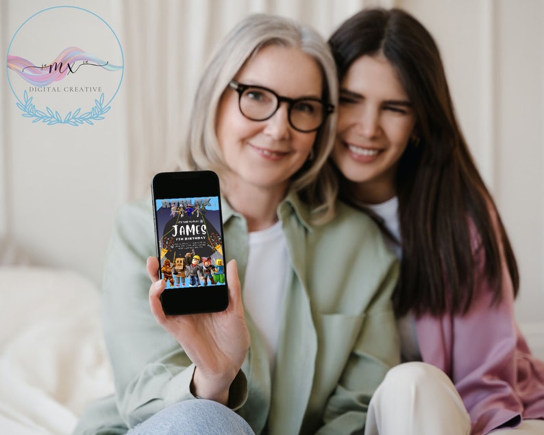 Canva, Canva Template, Roblox Invitation, Roblox Invite, Game Party ...