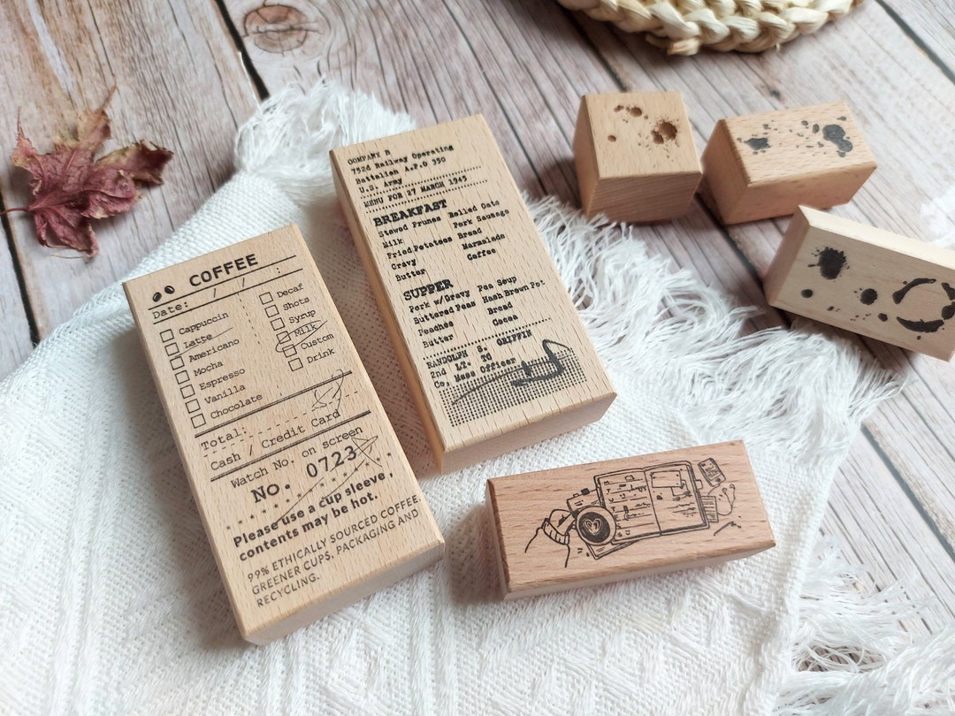 Coffee Breakfast Order Receipt Record Tea Stain Journal Hand-drawing ...
