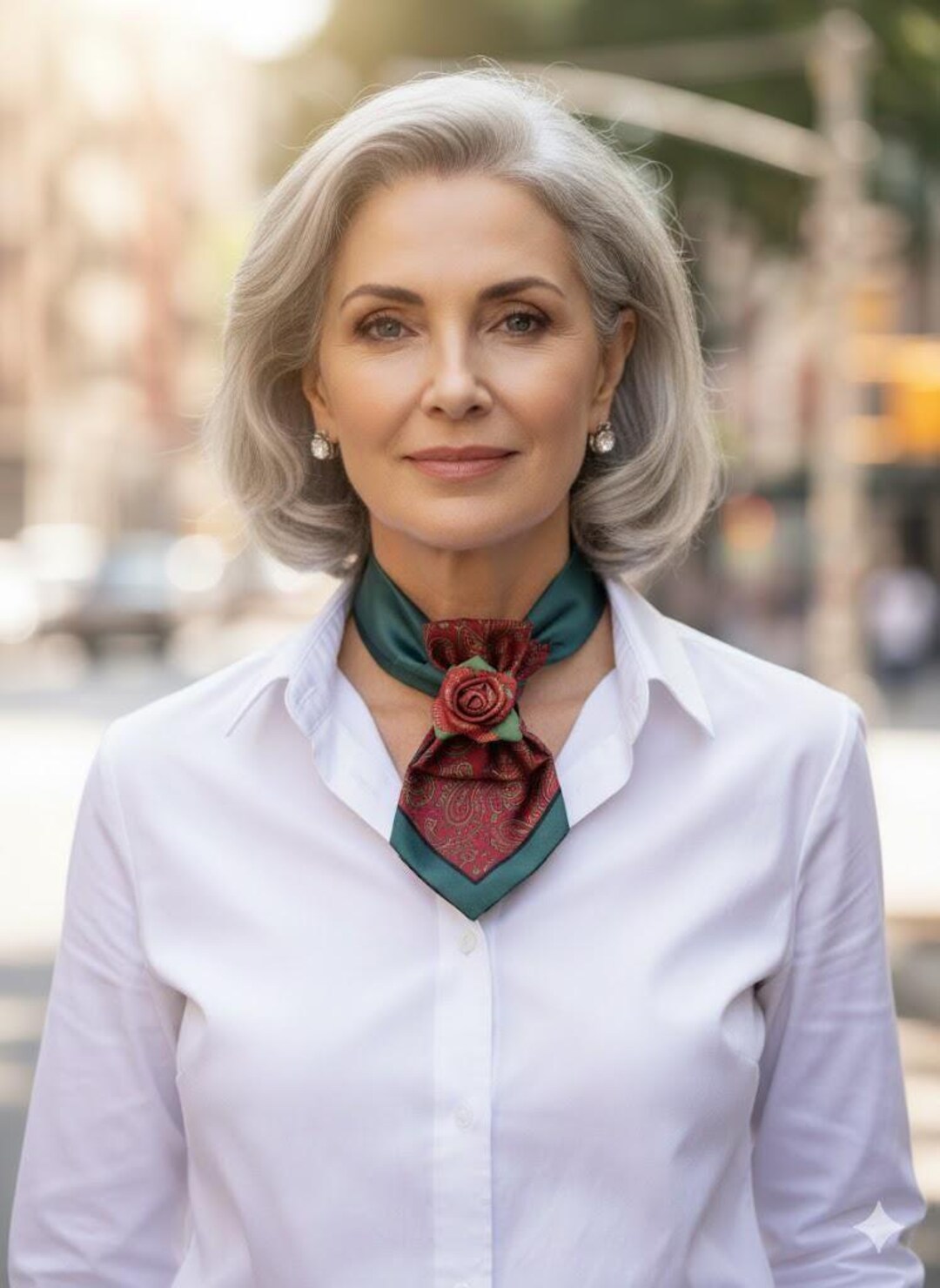 Handmade Rose Jabot Necktie | Victorian-inspired Paisley Silk Cravat ...