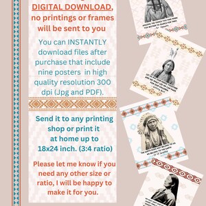 Famous Native American Leaders and Indigenous People Quotes Posters - Etsy