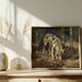 Vintage Wolf Painting, Antique Wolf Print, Wolf Lover Gift, Rustic Wolf ...