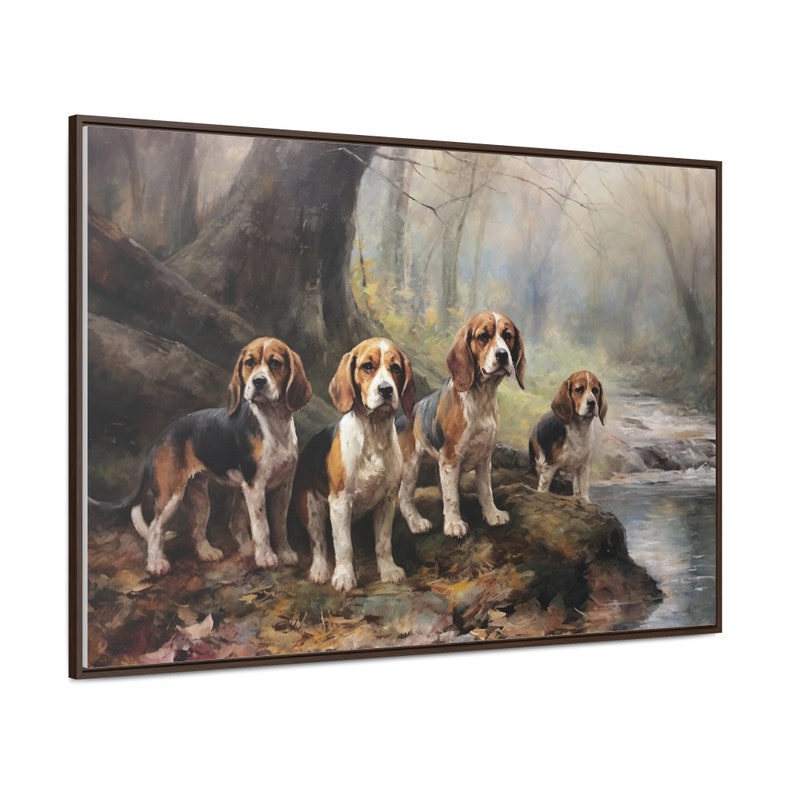 Vintage Beagle Painting Old Beagle Print Farmhouse Decor - Etsy