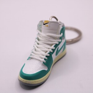 Cyan and White Mini 3D Nike Jordan Branded Trainer Mini - Etsy