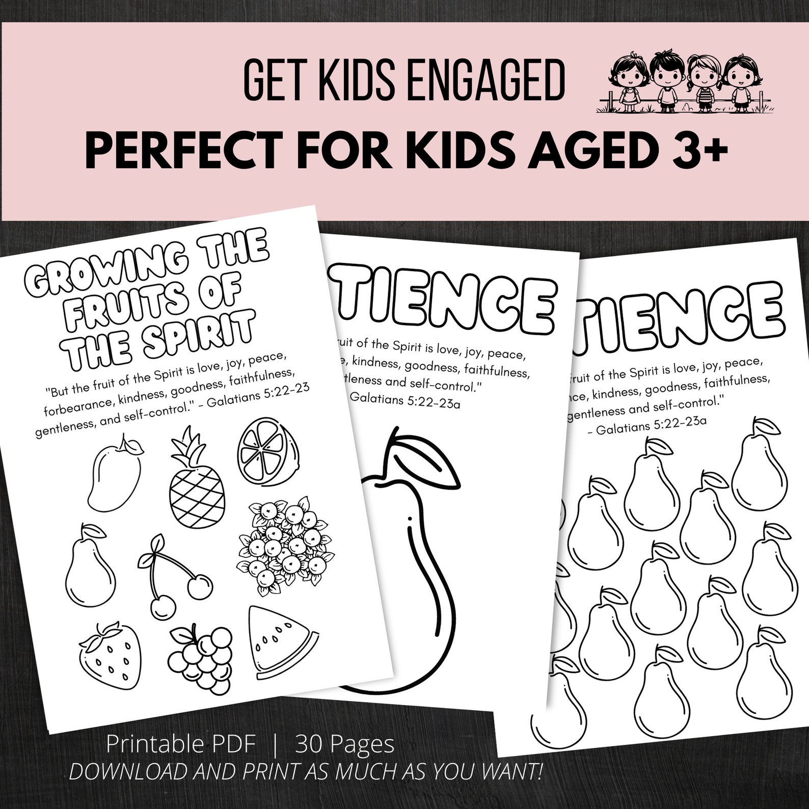 Fruits of the Spirit Coloring Pages | Christian Coloring Pages | Bible ...