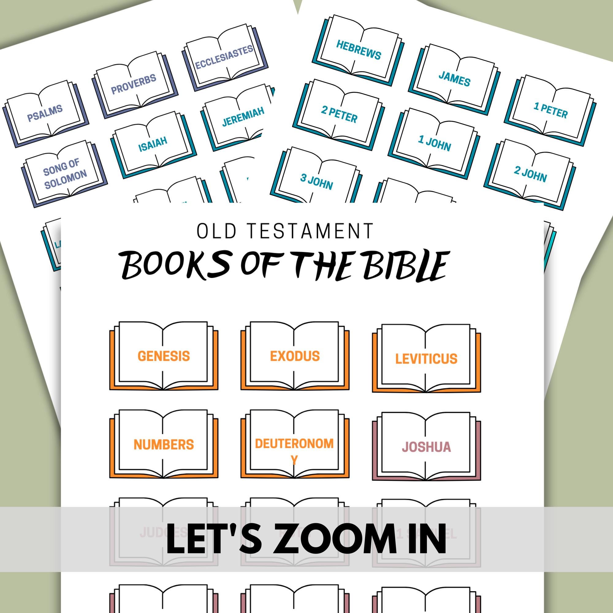 Bible Books Memorization Sheets: Kids' Bible Study (PDF Download) - Etsy