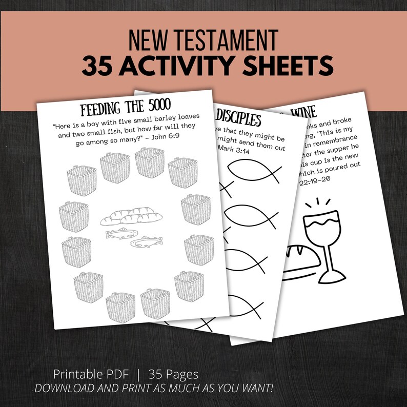 Bible Story Coloring Pages New Testament Christian Homeschool Printable ...