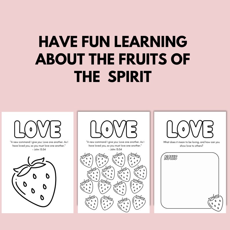 Fruits of the Spirit Coloring Pages | Christian Coloring Pages | Bible ...