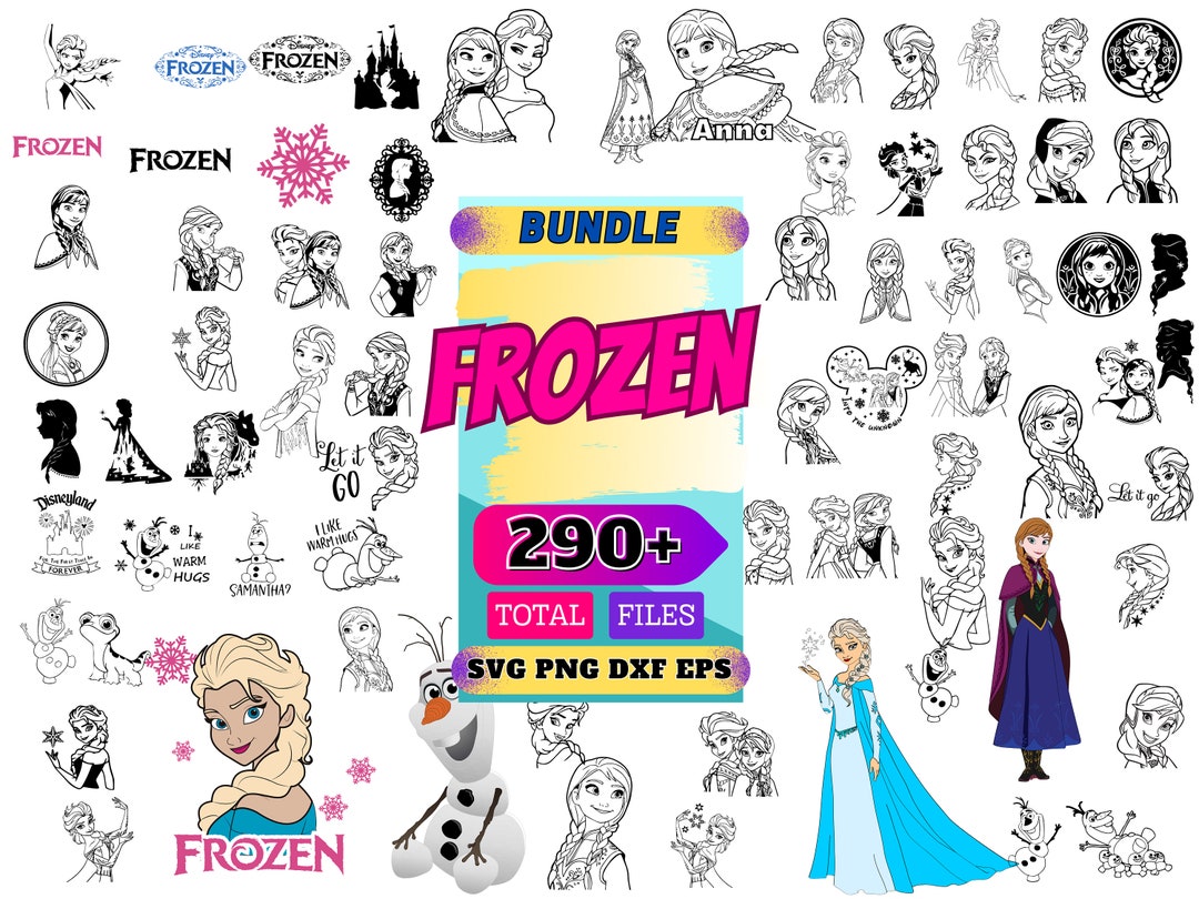 FROZEN SVG Mega Bundle, FROZEN SVG-Dateien für Cricut, Frozen Clipart ...